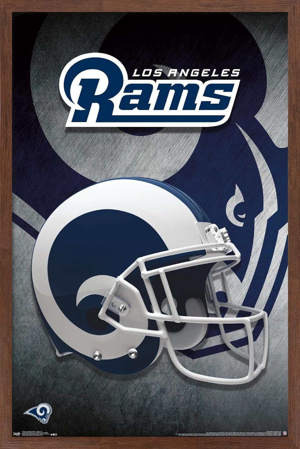 Amazon.com: Trends International NFL Los Angeles Rams - Helmet 18 Wall ...