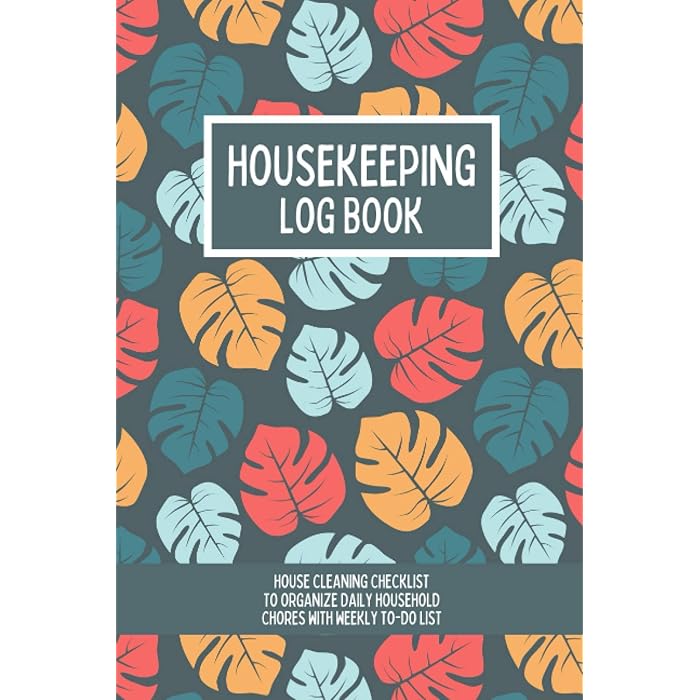 Buy Housekeeping Log Book: Daily House Cleaning Planner & Housekeeping ...