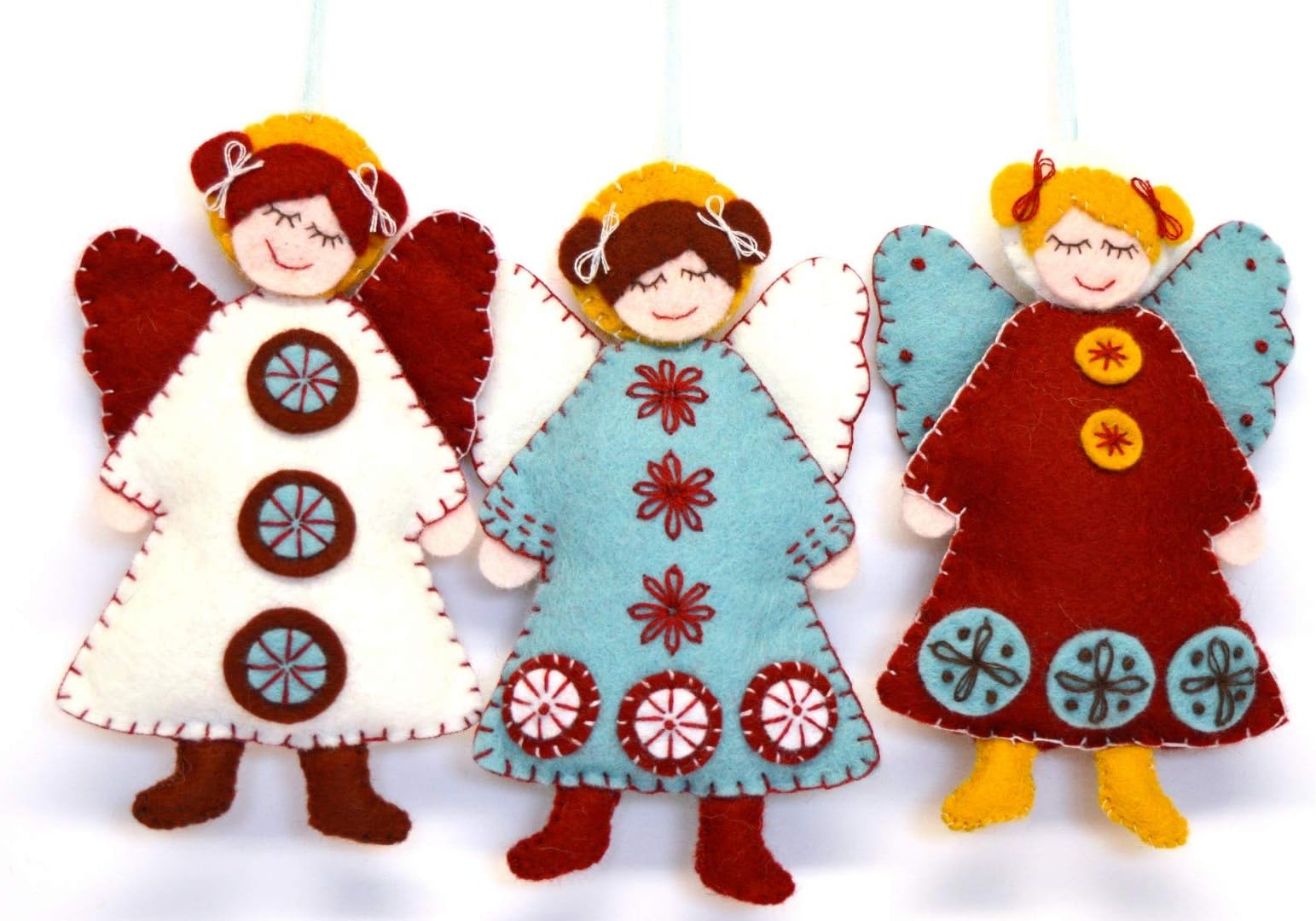 Wool Blend Felt Pieces in a Roll Mix 4 - per Pack of 10 : Amazon.co.uk ...