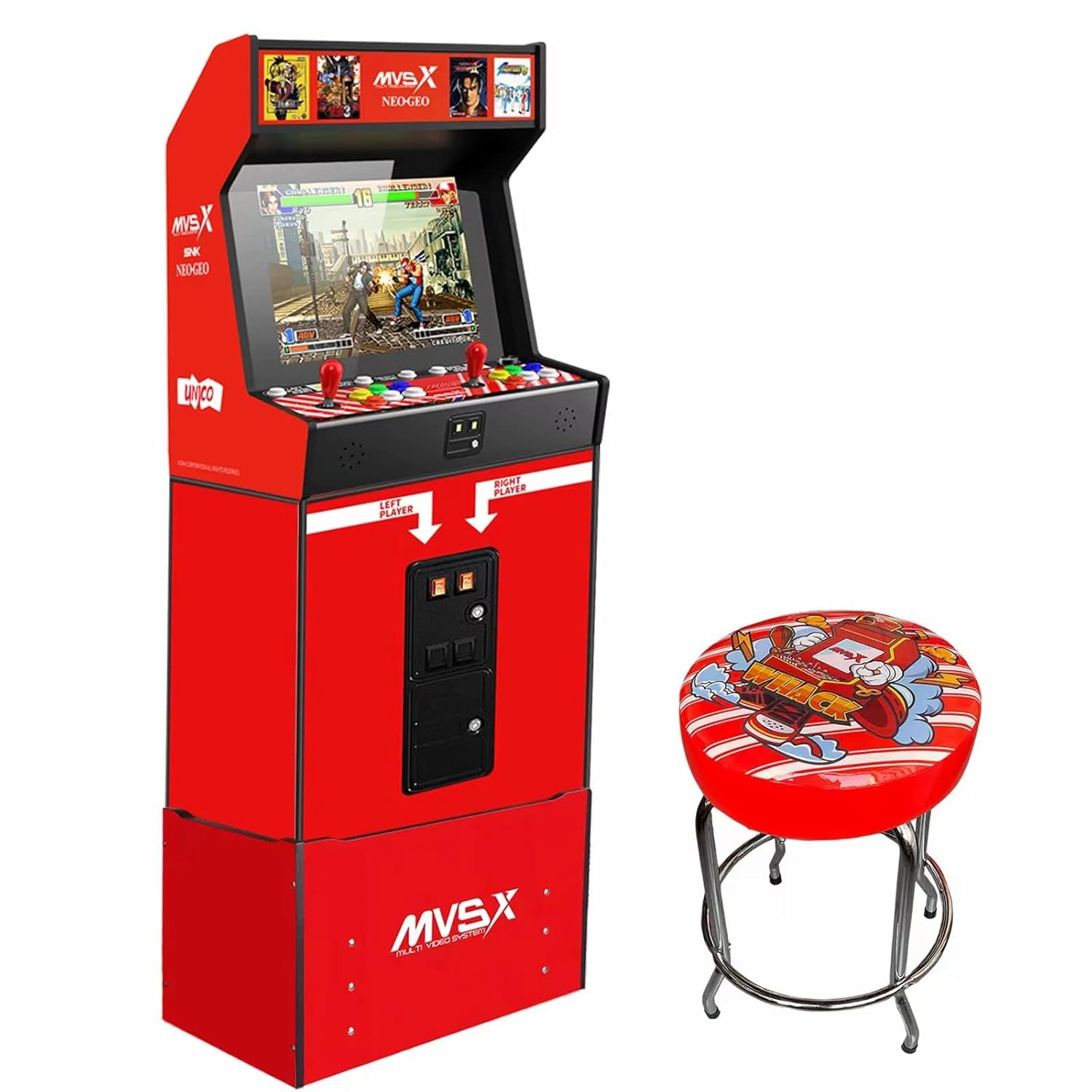 Amazon.com: UNICO MVSX Arcade with Base, Riser and Stool Combo, Pre ...