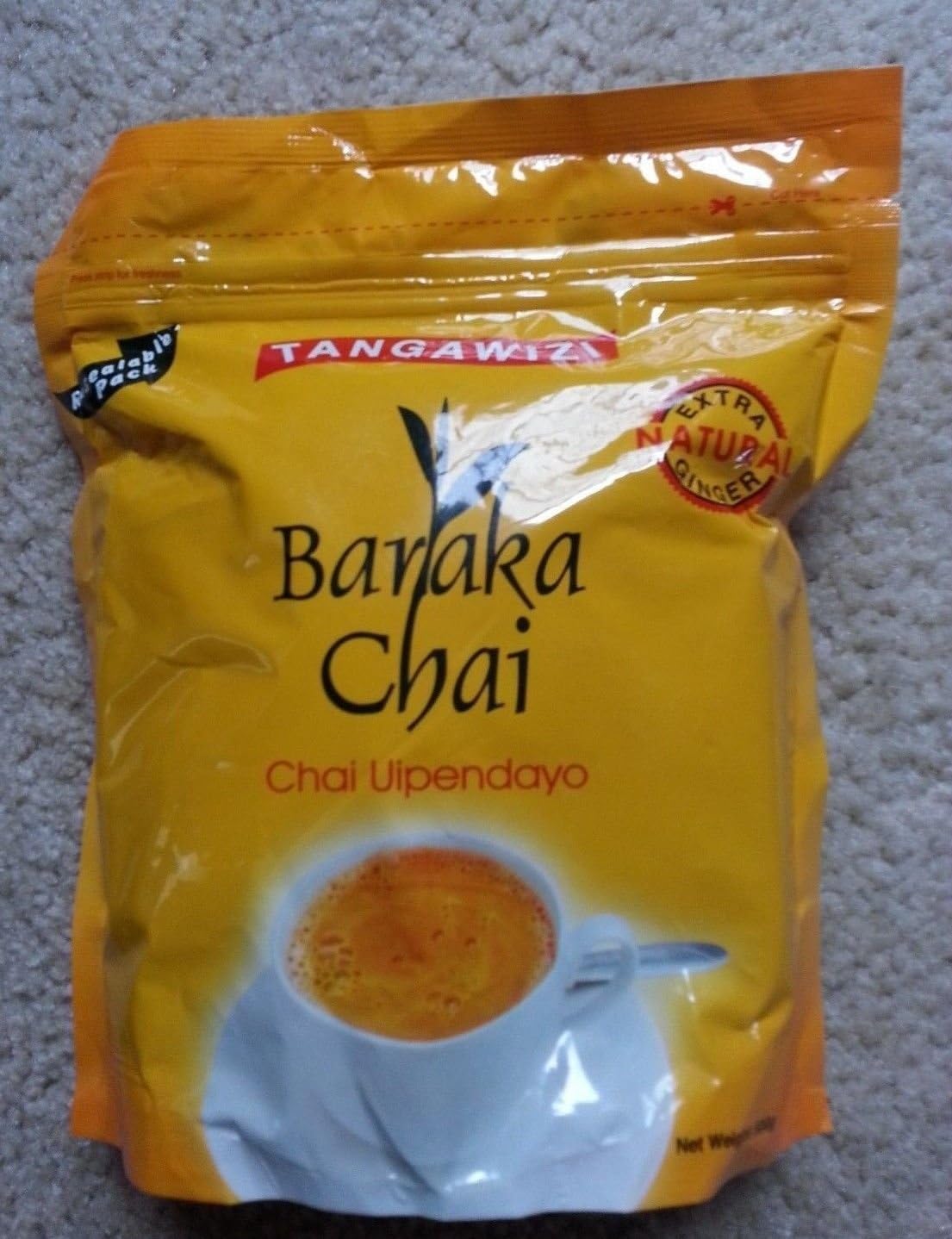 Amazon.com: JACKIELYNA'S Pure Kenyan Baraka Tangawizi (Ginger) Chai Tea ...