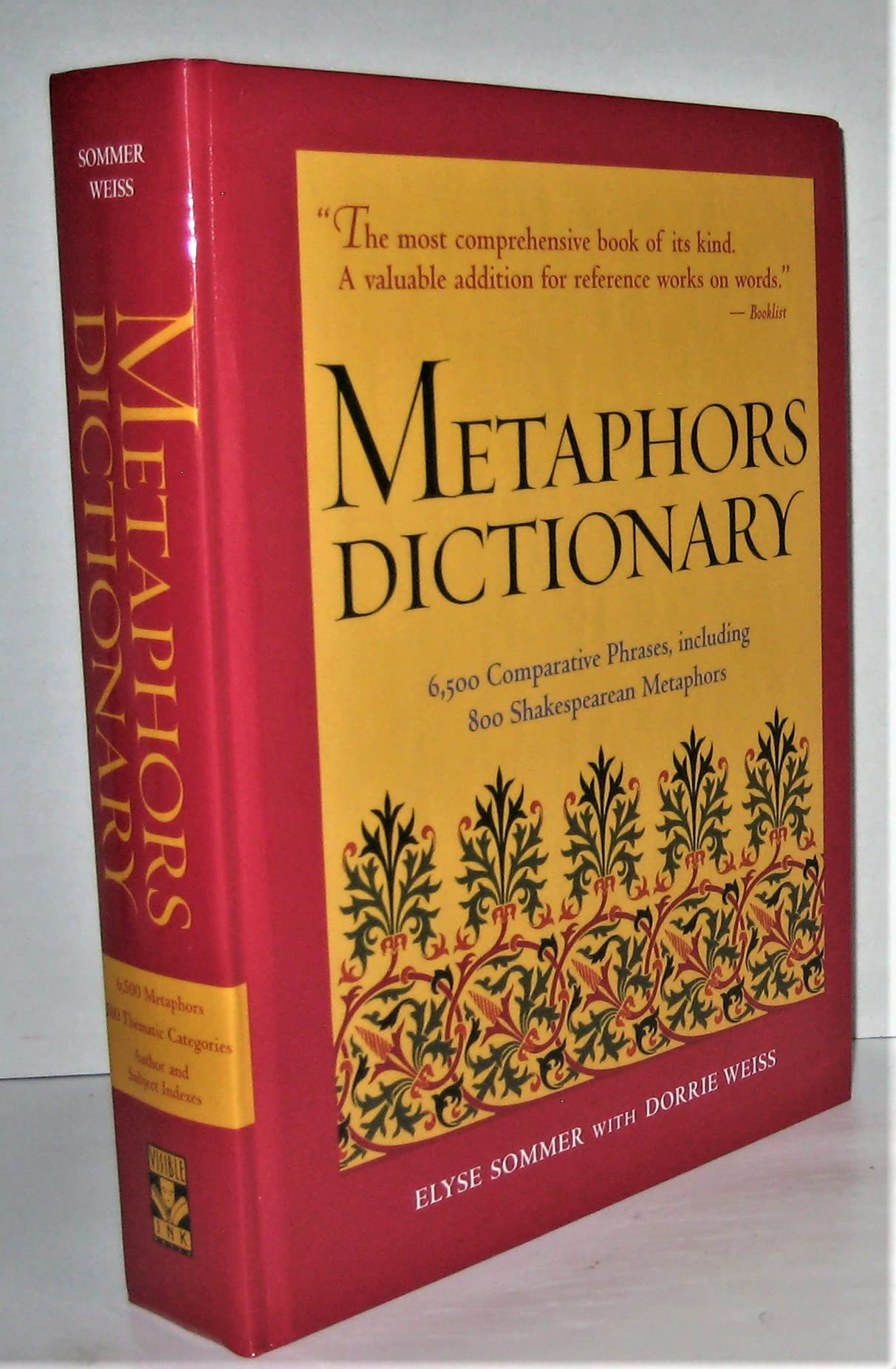 Metaphors Dictionary: Weiss, Dorrie, Sommer, Elyse: 9781578591374 ...