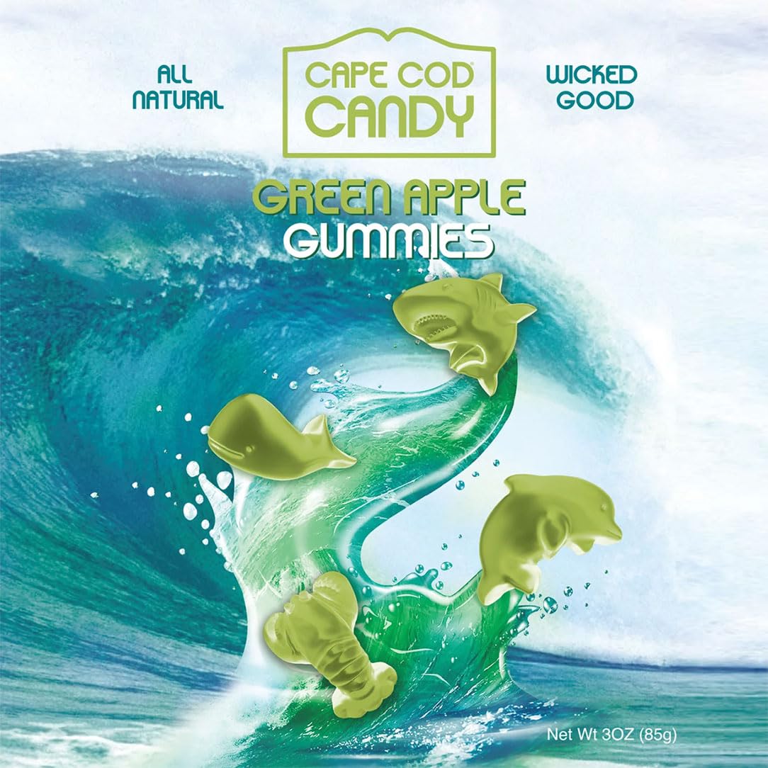 Amazon.com : CAPE COD CANDY- Ocean Inspired Gummies - All-Natural Green ...