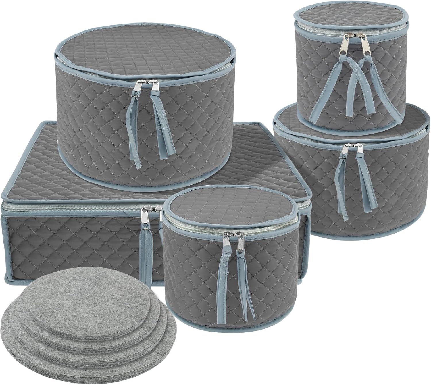 Amazon.com: 5 Pcs China Storage Containers, Dishes Storage Kit with 48 ...