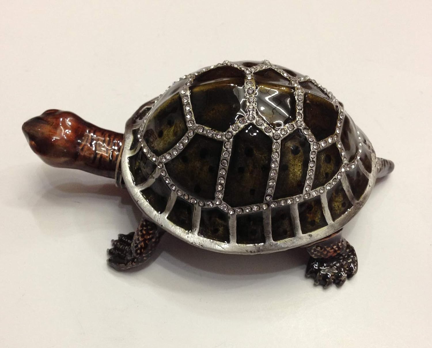 Amazon.com: Gorgeous Turtle Tortoise Jewelled Trinket Box Jewelry Box ...