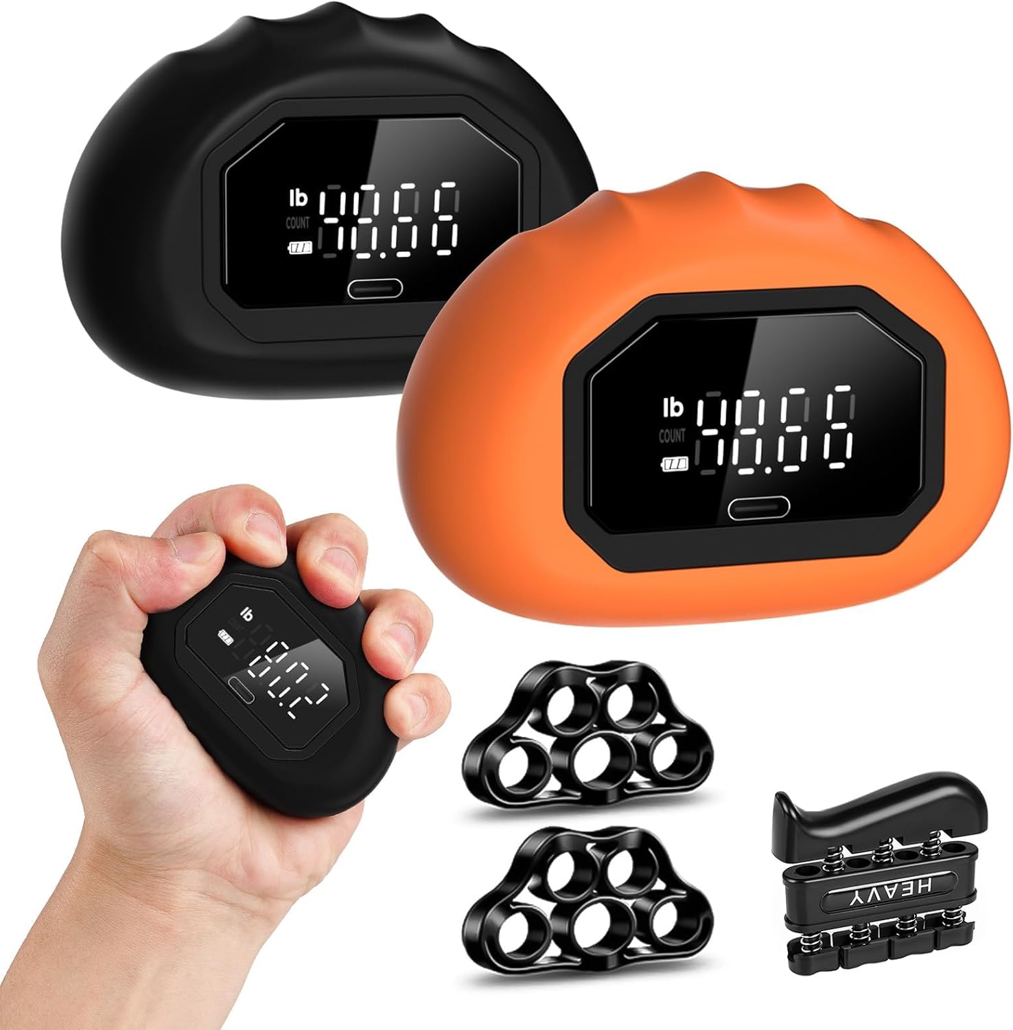 Amazon.com: HICHOR Hand Grip Strength Tester Trainer - HICHOR ...