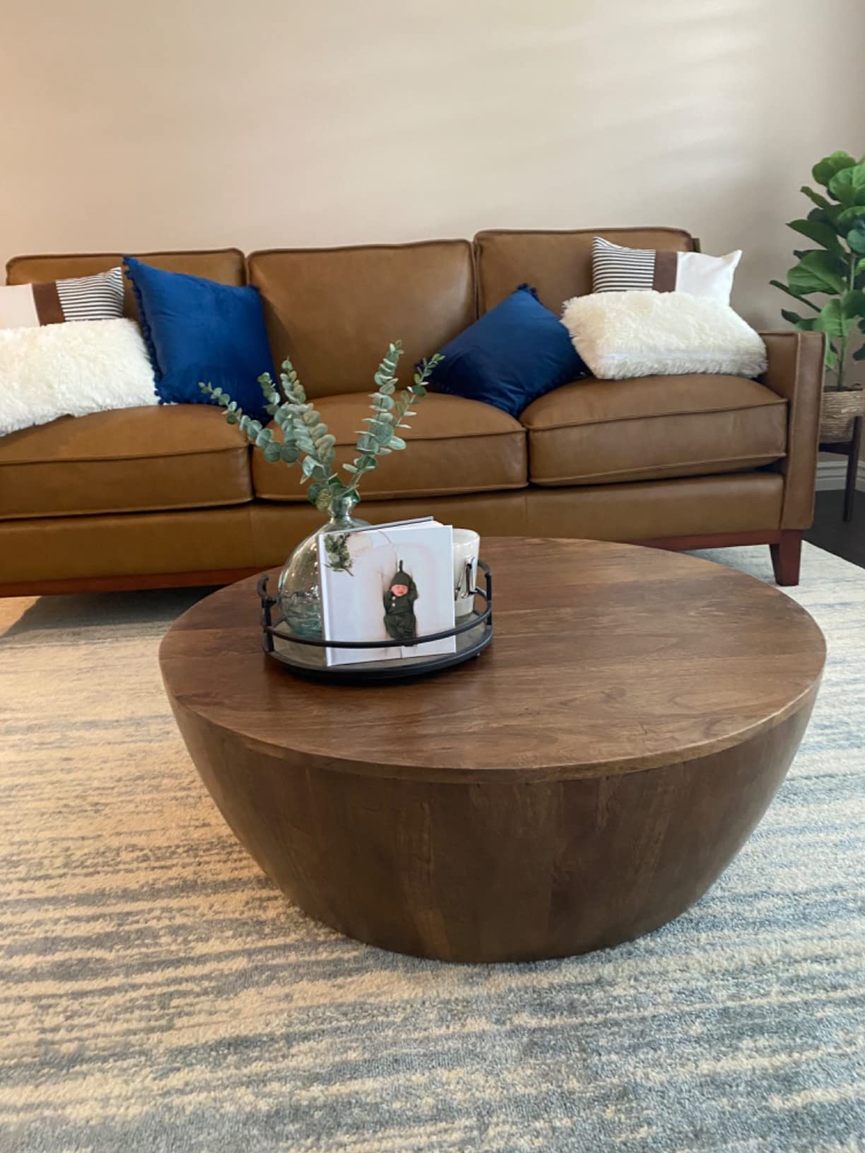 $56/mo - Finance POLY & BARK Goa Coffee Table, Walnut | Buy Now, Pay Later