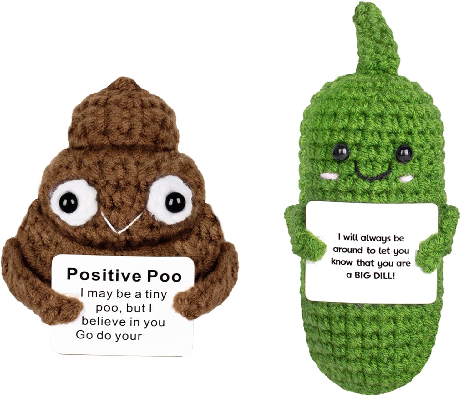 Amazon.com: Netholid 2P Positive Poo Emotional Crocheted Support ...