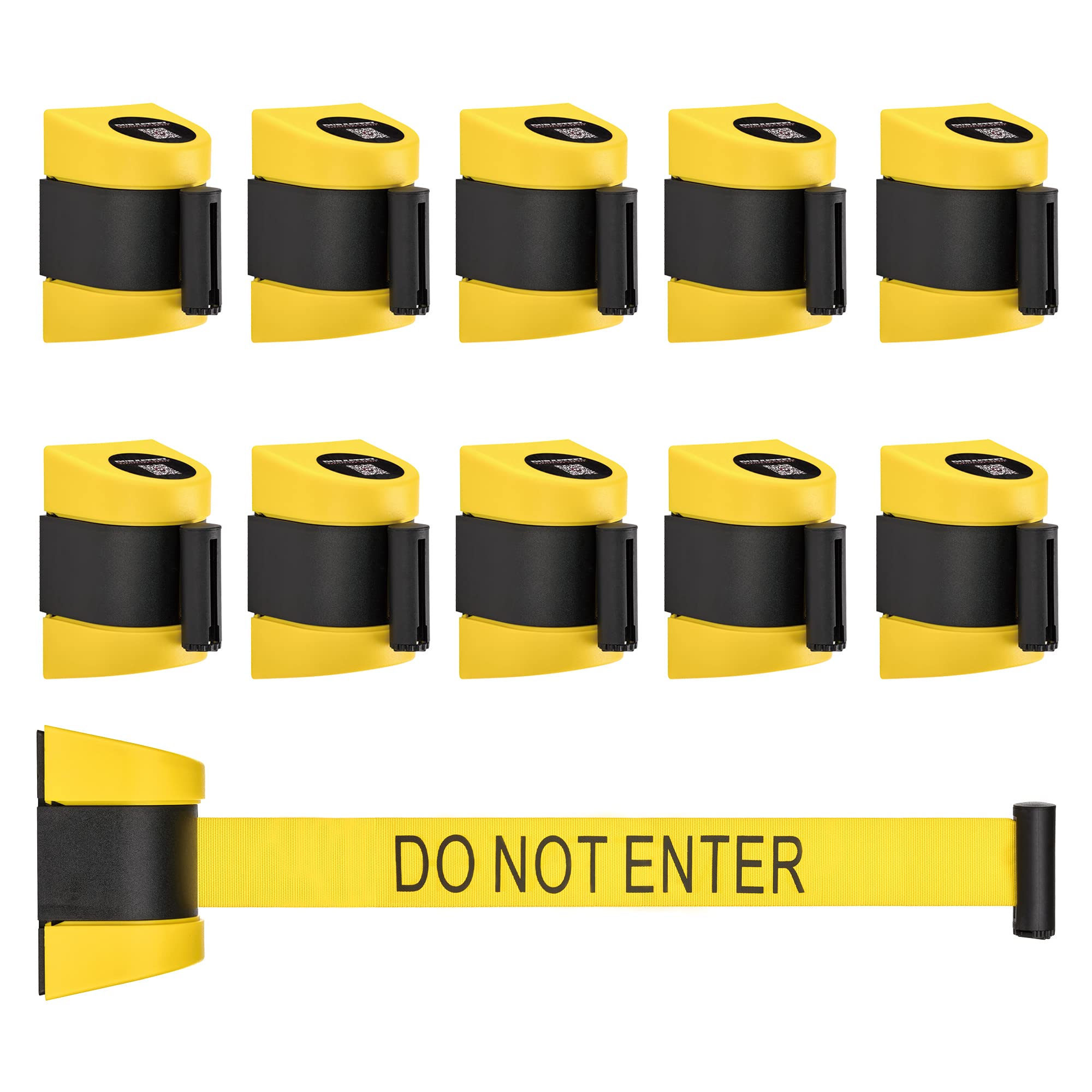Snapklik.com : DuraSteel Wall Mount Retractable Belt Barrier - 6.5 Ft ...
