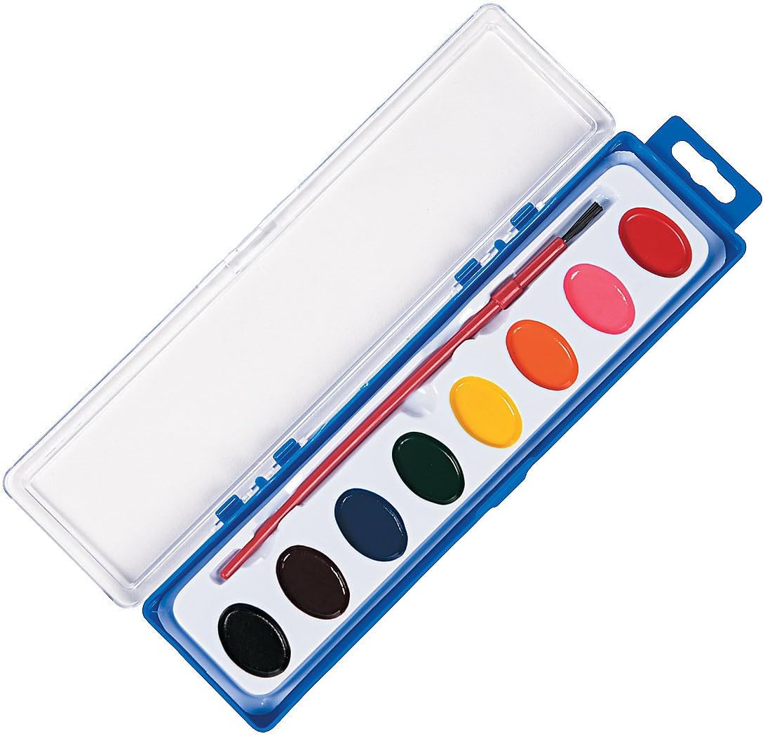 Amazon.com: Watercolor Paint Trays - 12 Pieces - Educational And ...