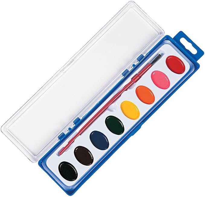 Amazon.com: Watercolor Paint Trays - 12 Pieces - Educational And ...