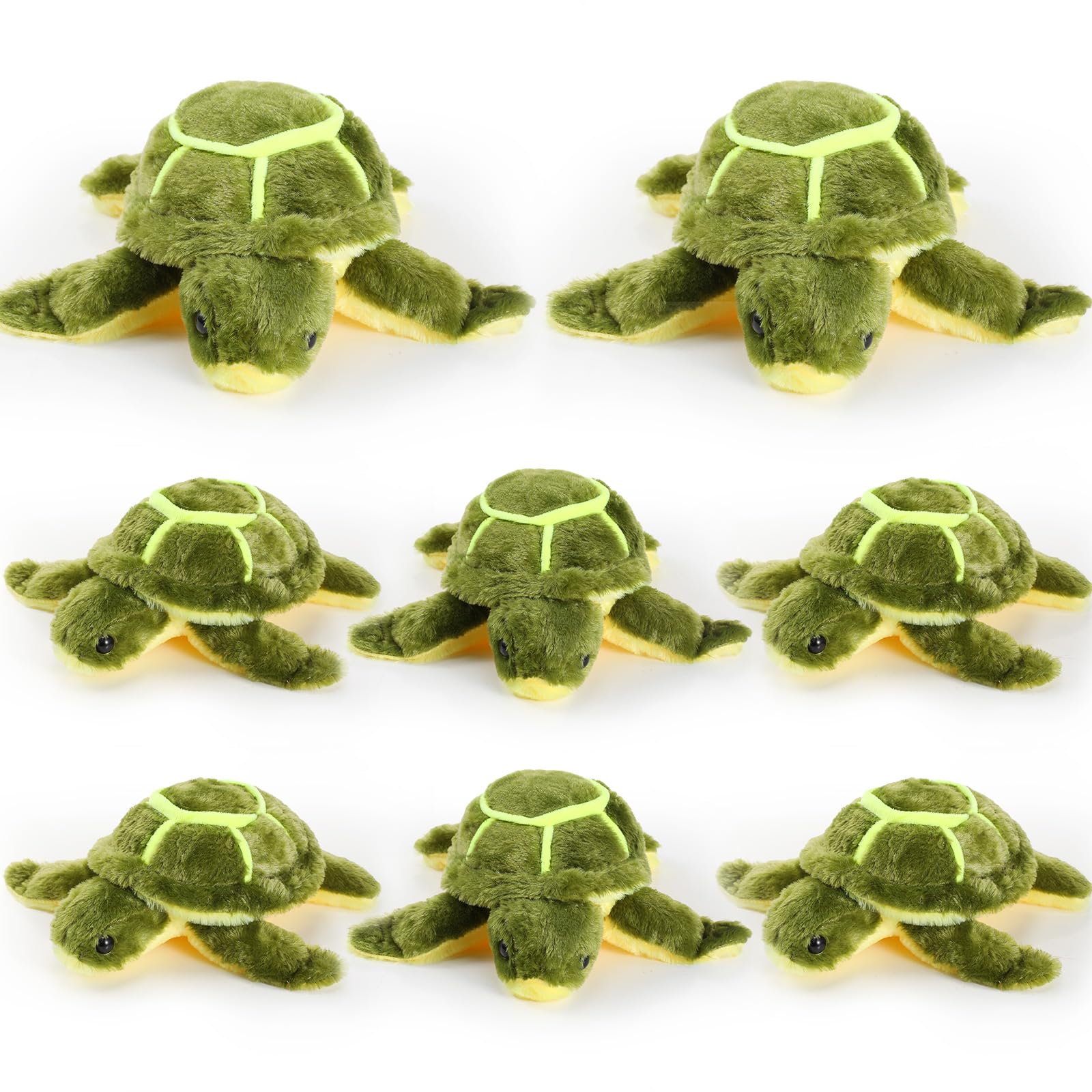 Amazon.com: Jenaai 8 Pcs Plush Sea Turtle Stuffed Animals Soft Big Sea ...