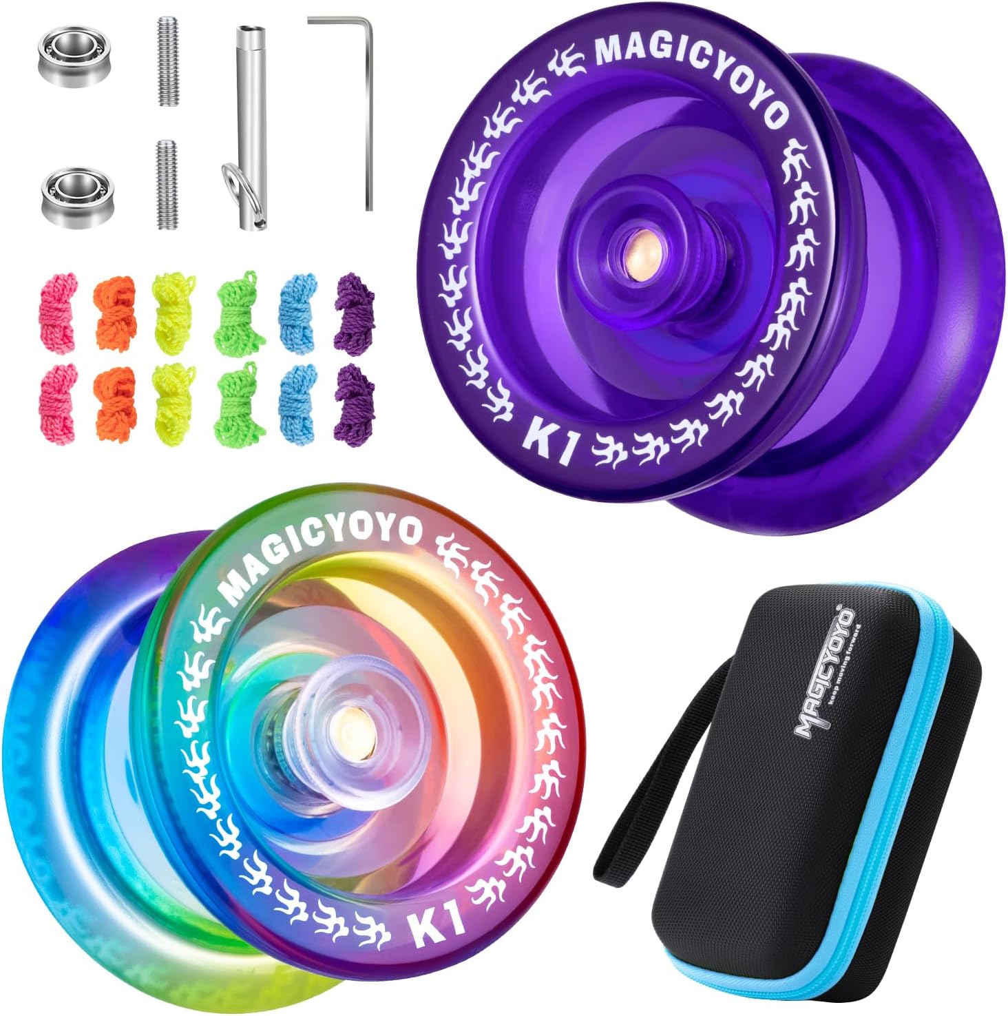 MAGICYOYO Pack of 2 Dual Purpose YoYos with Strings, Botswana | Ubuy