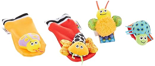 Amazon.com: Lamaze Gardenbug Footfinder and Wrist Rattle Toy Set