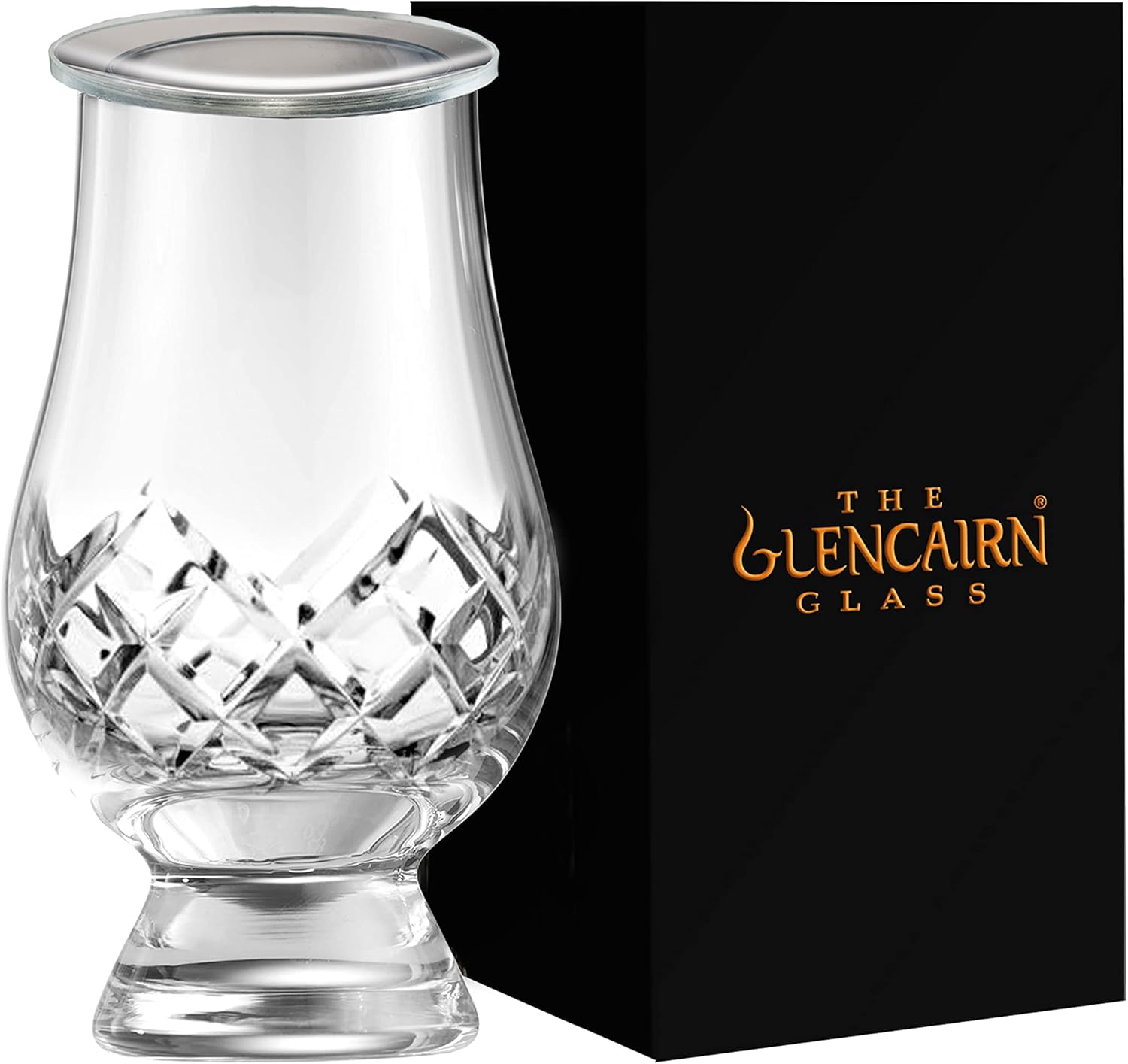 Amazon.com | Cut Glencairn Whisky Glass in Gift Carton with Watch Cover ...