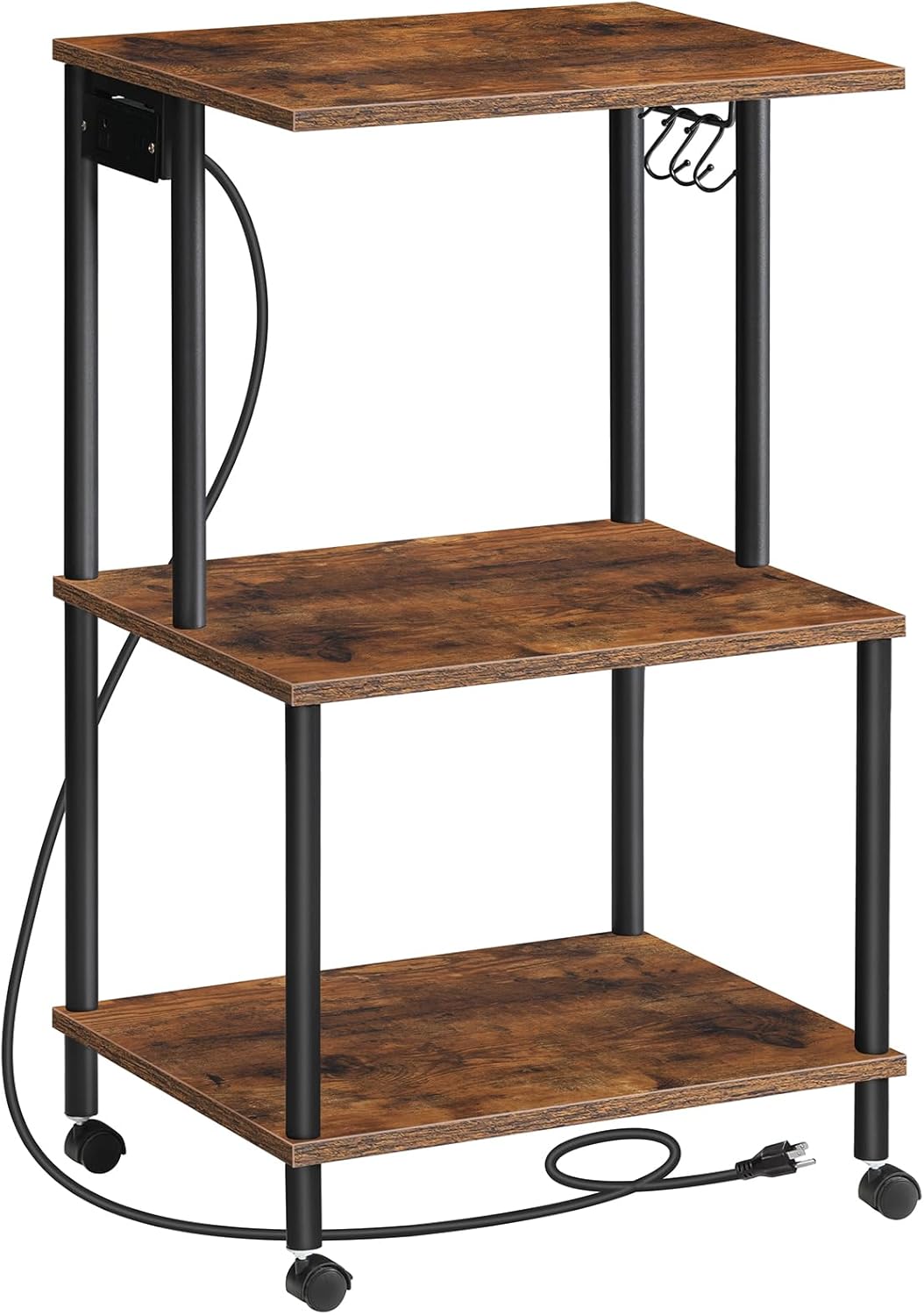 Amazon.com: HOOBRO Printer Stand, Large Printer Table with Charging ...