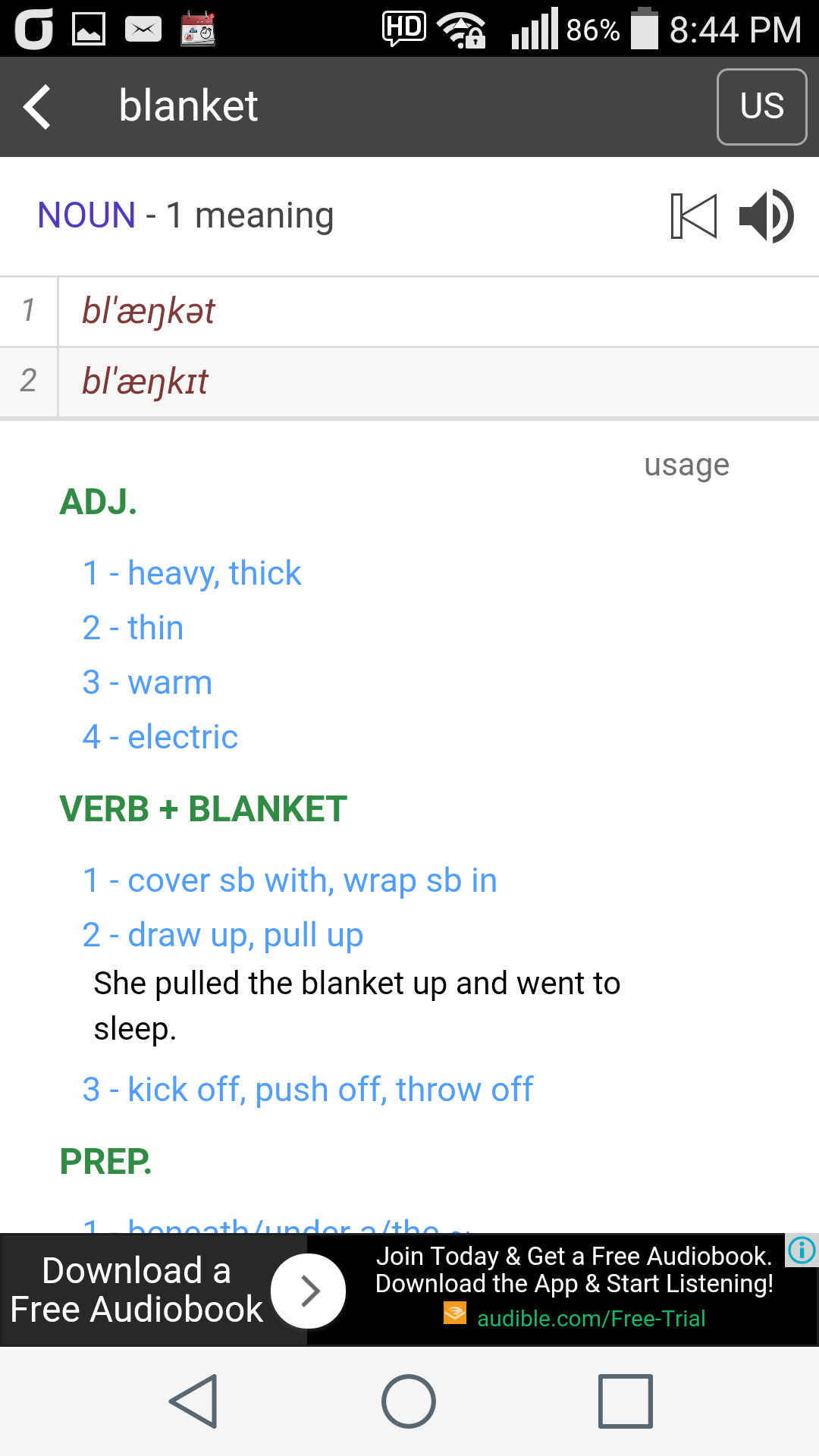 Collocation Dictionary - App on the Amazon Appstore