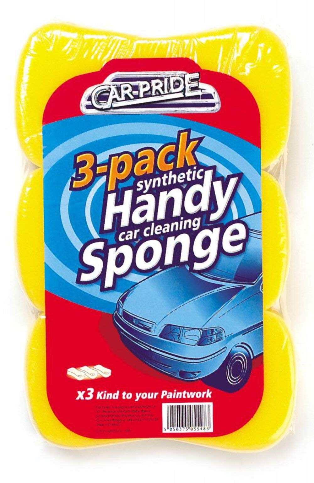 Handy Car Sponges (Pack 3) : Amazon.co.uk: Automotive