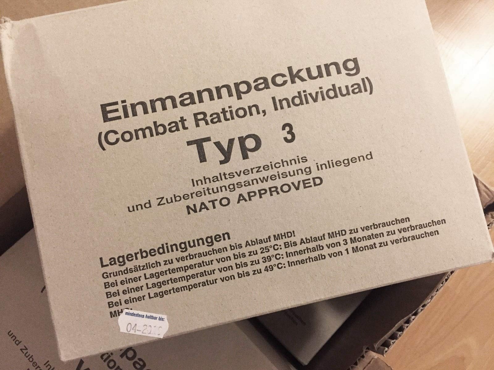 Amazon.com: MRE German Army EPA 24hr Combat Ration Typ 3 : Sports ...