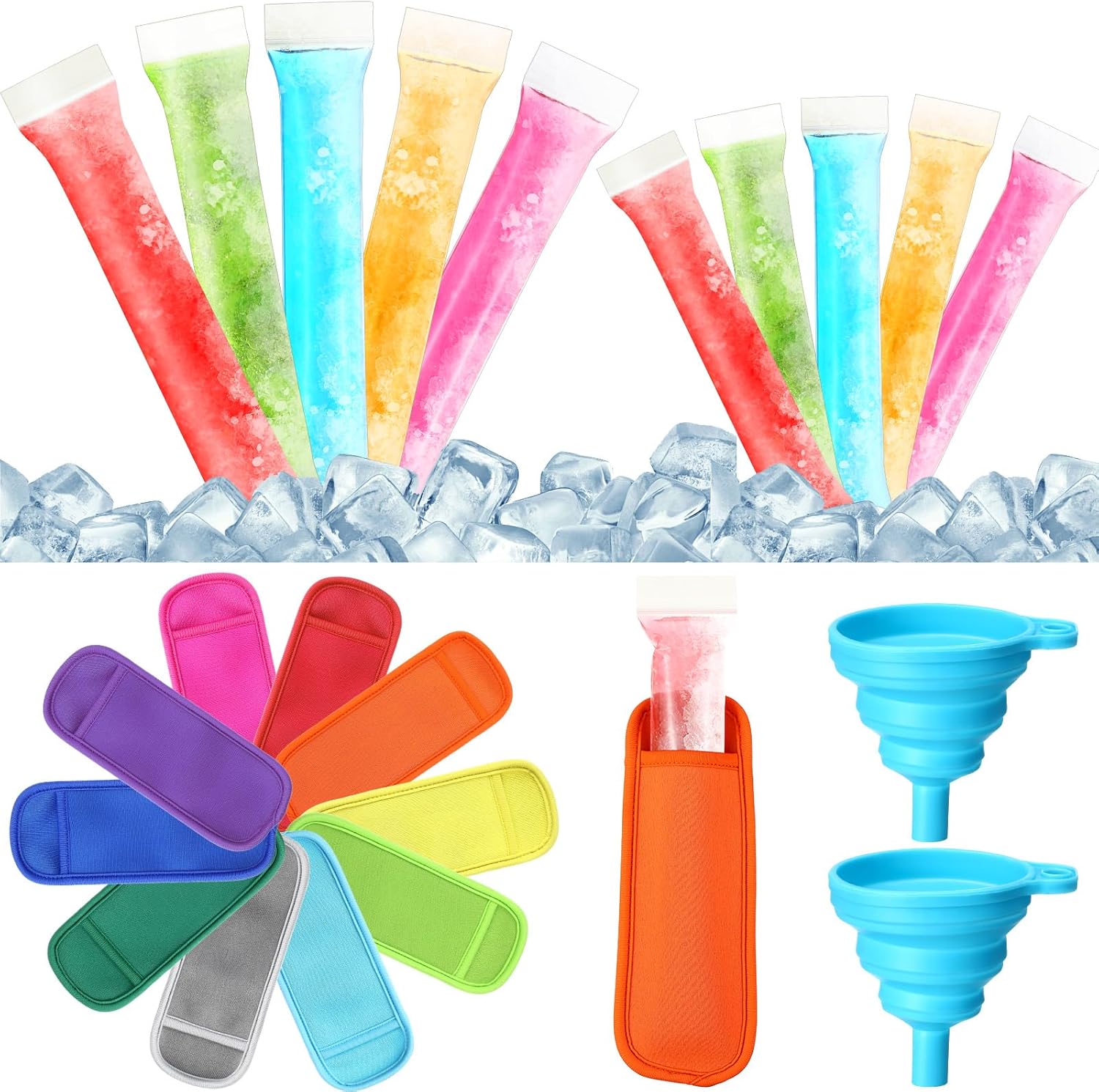 Amazon.com: MotiMind 400 Piece Ice Mold Bags with Zip Seal Disposable ...