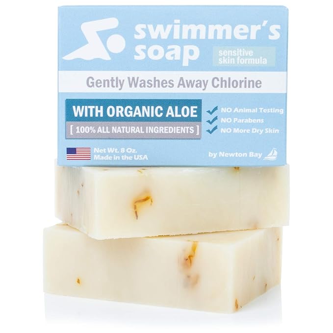 Amazon.com : Swimmer's Soap by Newton Bay - All Natural Aloe Bar Soap ...