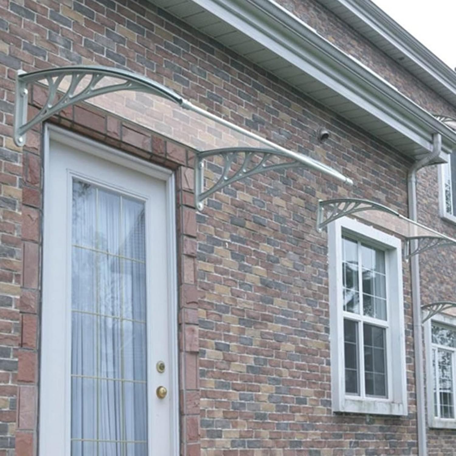 Amazon.com : Front Door Overhang Awning Transparent Front Door Canopy ...