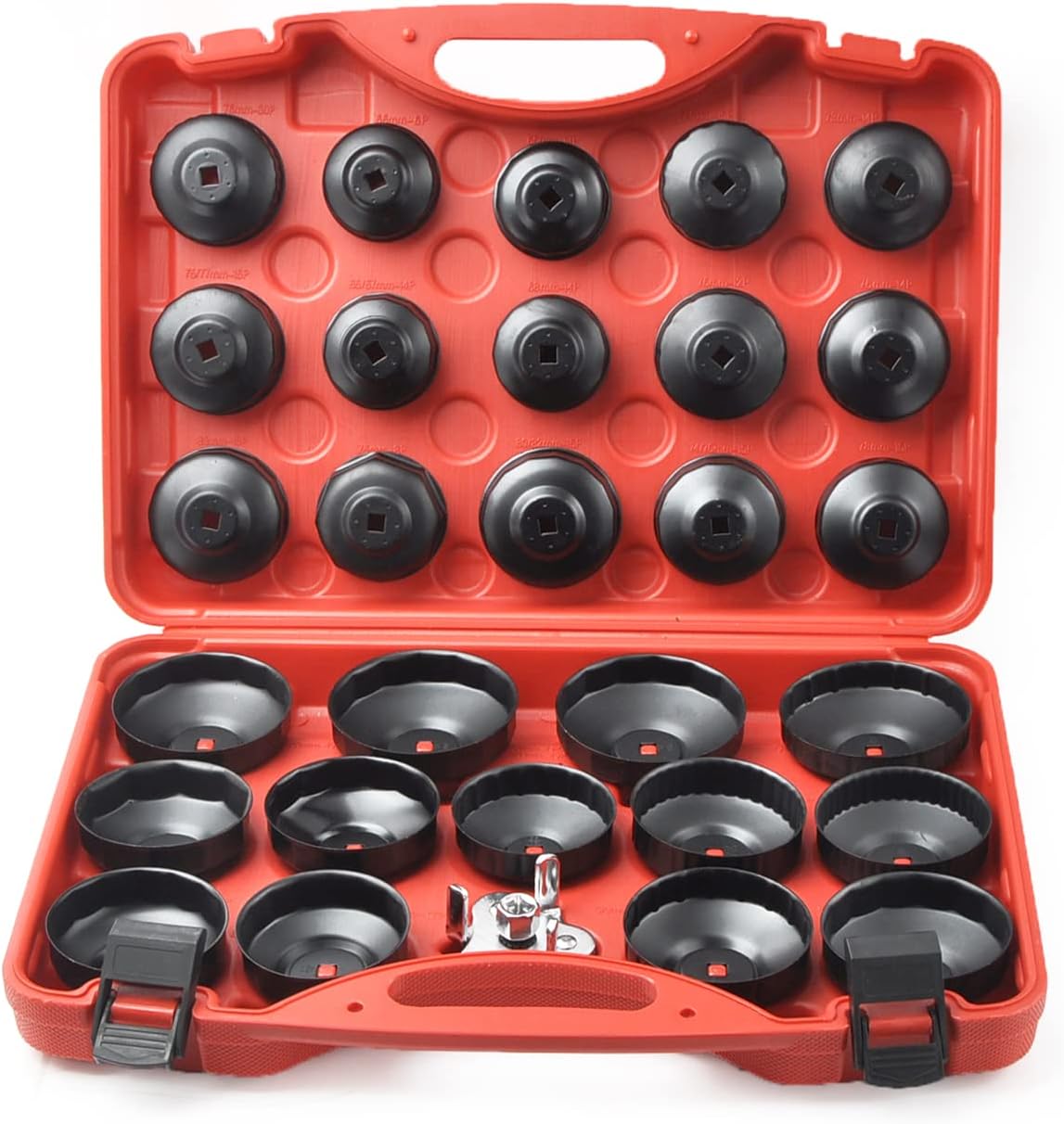 Amazon.com: Compatible for 30PCS Cup Type Oil Filter Wrench Set Socket ...