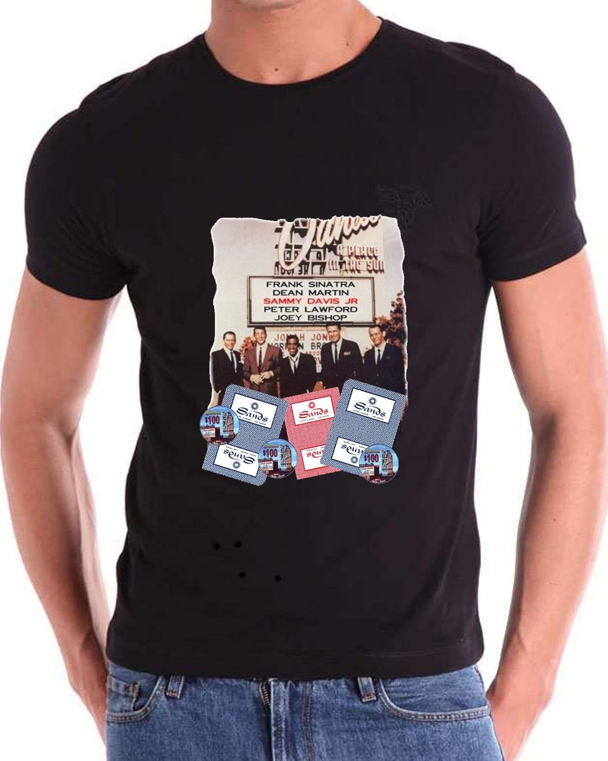 The Rat Pack T Shirt Sands Hotel Frank Sinatra Samyy Davis Jr Dean ...