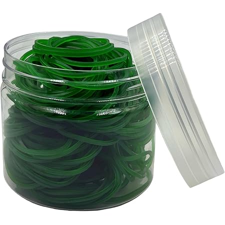Amazon.com : Hodooly Green Rubber Bands,200pcs Elastic Bands Sturdy ...