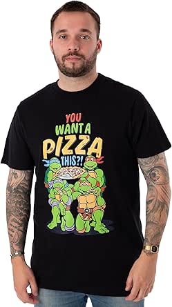 TEENAGE MUTANT NINJA Turtles You Want A Pizza This?! Mens Black Short ...