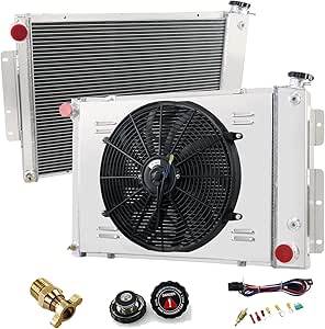 Amazon.com: OzCoolingParts Designs Pro 3 Row Core Aluminum DPI370 Radiator + 16" Fan w/Shroud ...