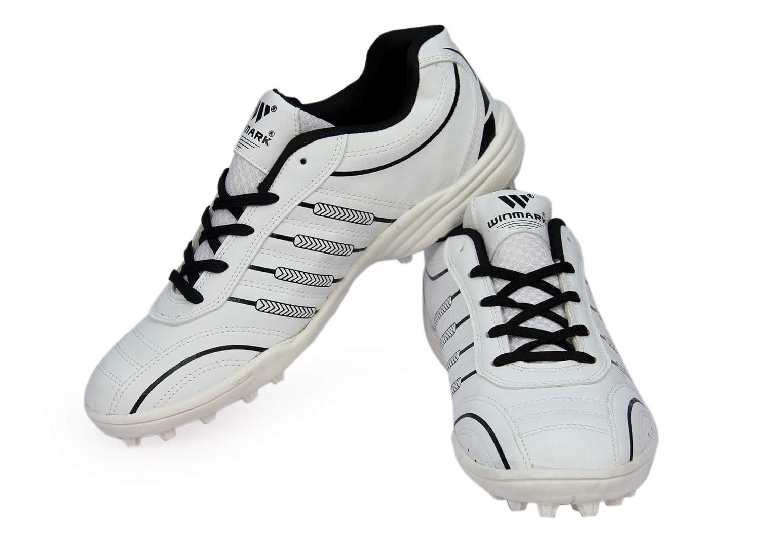 Buy WINMARK Classic Cricket Shoes White/Black (UK 8) at Amazon.in