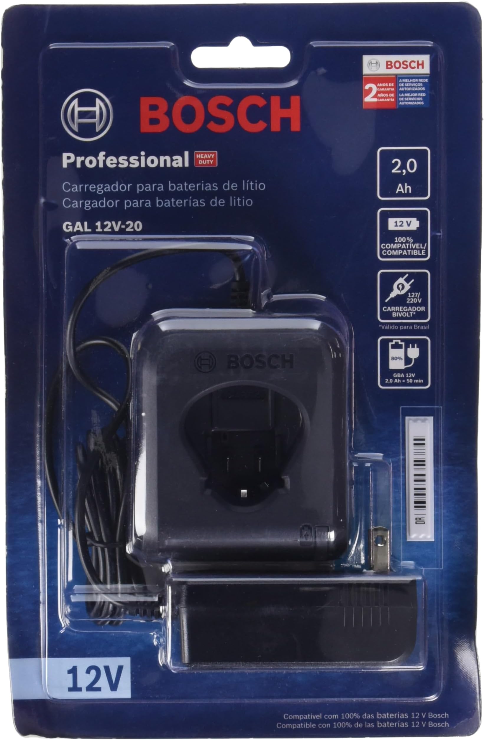Bosch Cargador de baterías 12V GAL 12V-20 : Amazon.com.mx: Herramientas ...