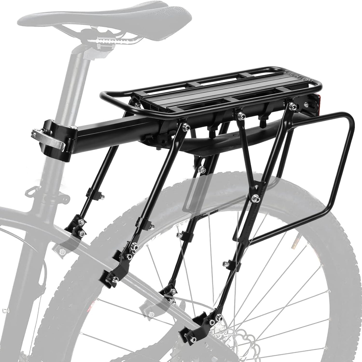 Amazon.com : PIREKZUNT Rear Bike Rack, 300 LB Capacity Quick Release ...