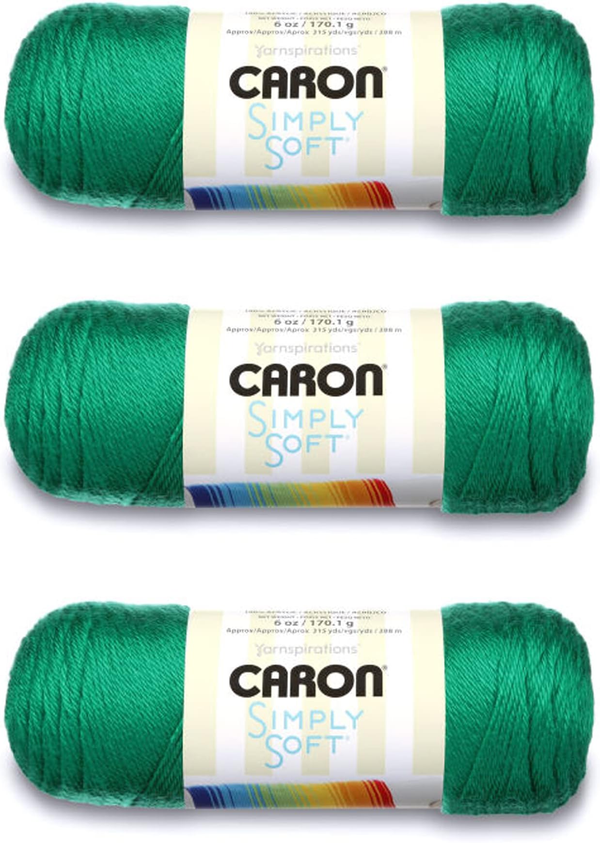 Amazon.com: Caron+Simply+Soft+Yarn+Solids+(3-Pack)+Neon+Orange+H97003-97743