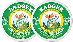 Amazon.com: Badger Bug Repellent Tin, Organic Deet-Free Mosquito ...
