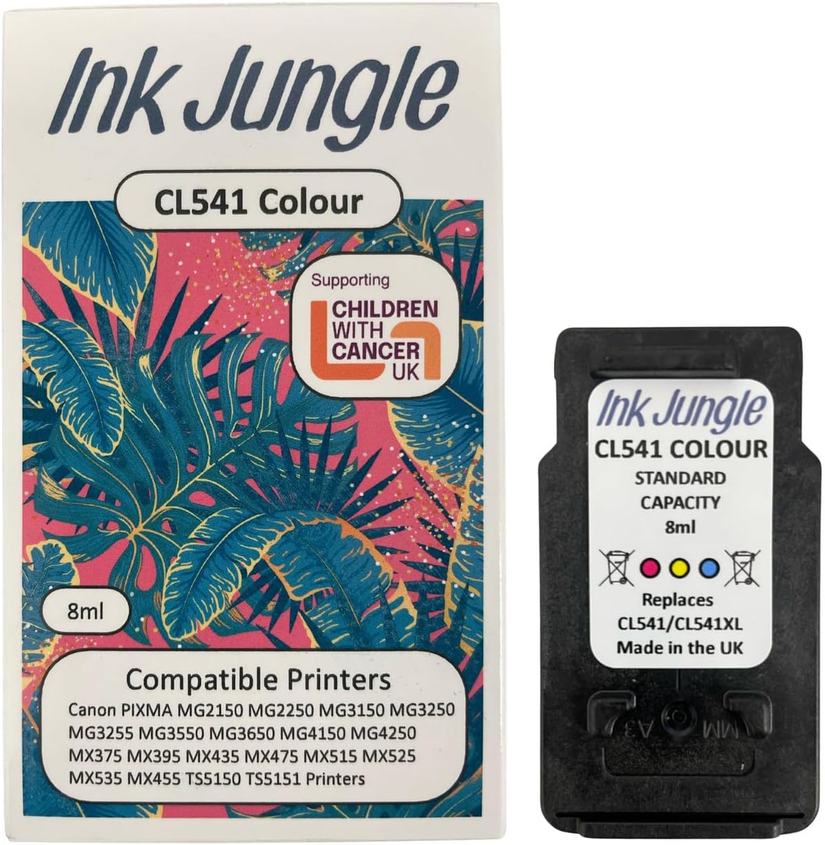 Ink Jungle CL-541 Colour Refilled Ink Cartridge For Canon PIXMA MG2150 ...