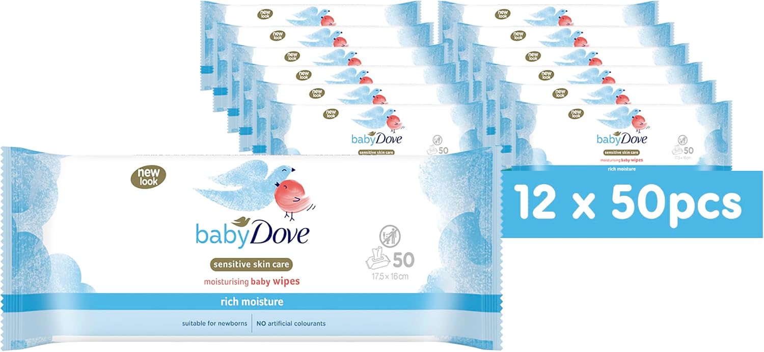 Baby Dove Sensitive Skin Care Baby Wipes, Rich Moisture - Soft ...