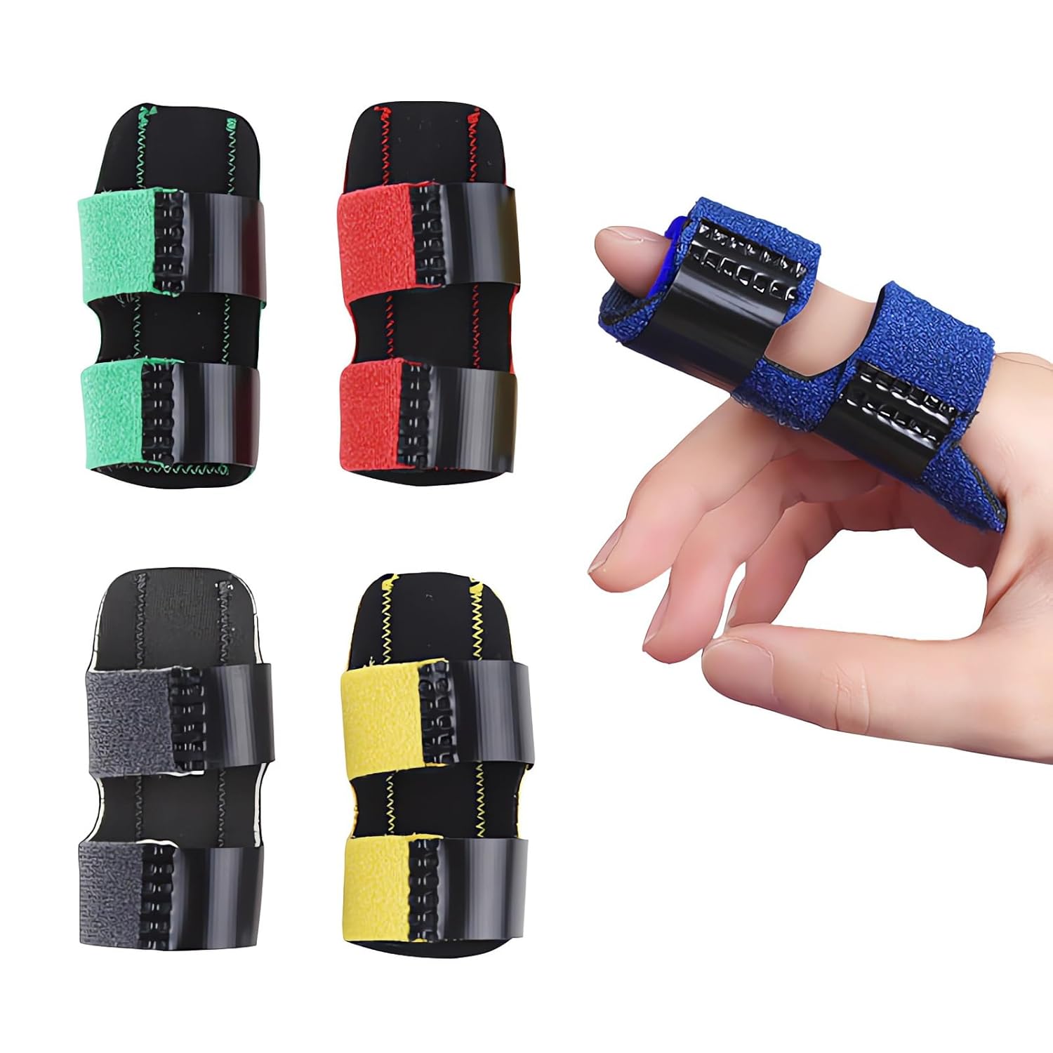 Amazon.com: 5Pcs Finger Splint, Finger Brace Straightener,Splints for ...