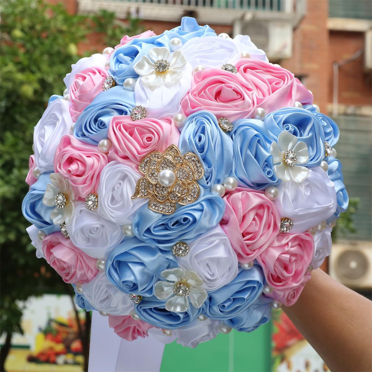 Royal Blue And Pink Wedding