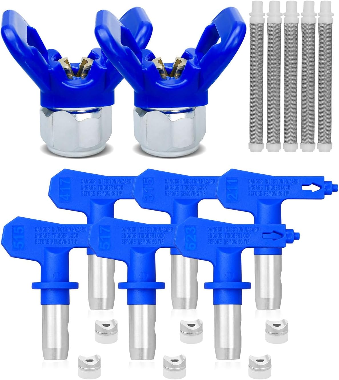 Amazon.com : 13 Pcs Airless Paint Sprayer Tips Set, Include 6 Spray ...