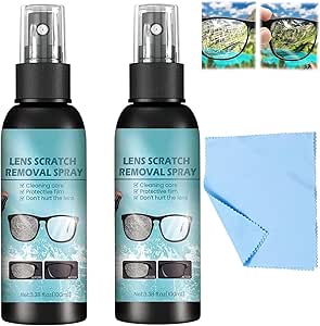 Amazon.com: 2PCS Lens Scratch Removal Spray, Eye Glasses Cleaner Spray ...