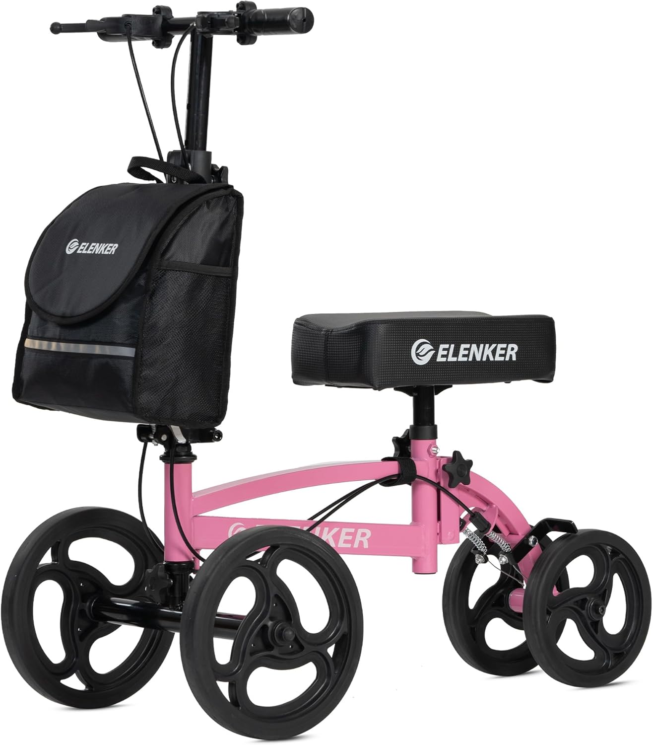 Amazon.com: ELENKER Steerable Knee Scooter, Foldable Knee Walker with ...