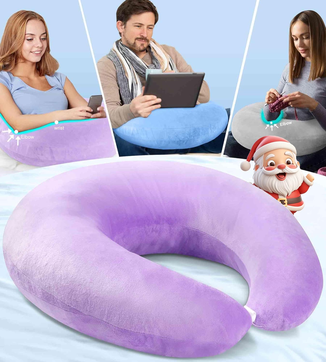 Reading Gaming Pillow for Bed Adult Kids: Lap Desk Pillow for Sitting ...