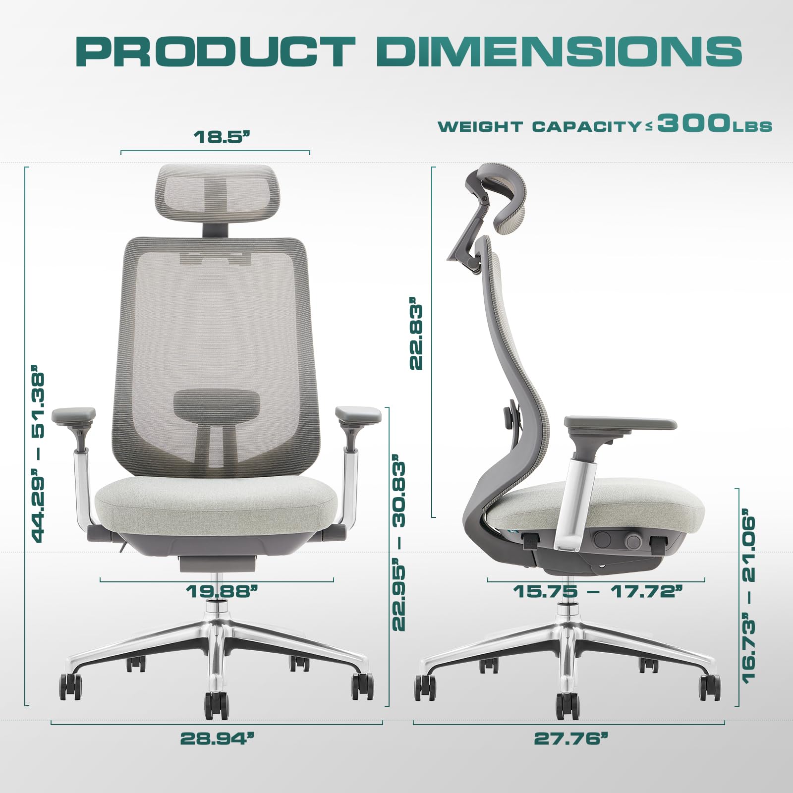 Ergonomic Mesh Office Chair, High Back Computer Executive Desk Chair ...