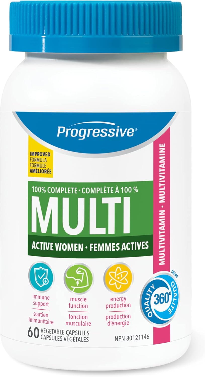 Progressive Multivitamin for Active Women 60 Count, With Ashwagandha ...