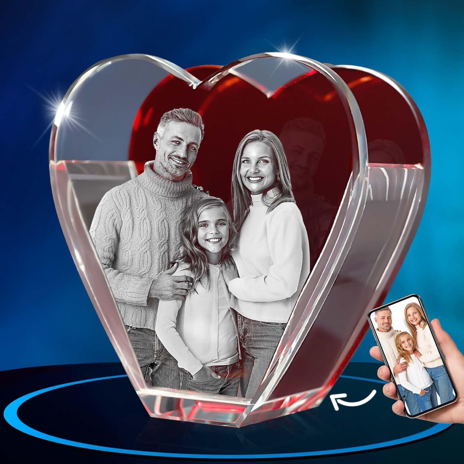 Amazon.com: ArtPix 3D Crystal Photo, Customized Gifts for Women, Her ...
