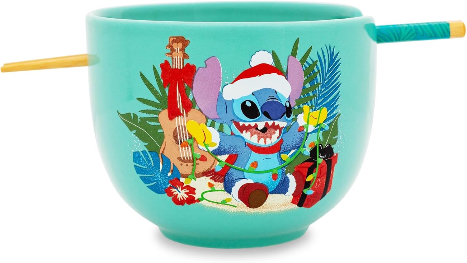 Amazon.com: Disney Lilo & Stitch Holiday Ceramic Ramen Dinnerware Set ...