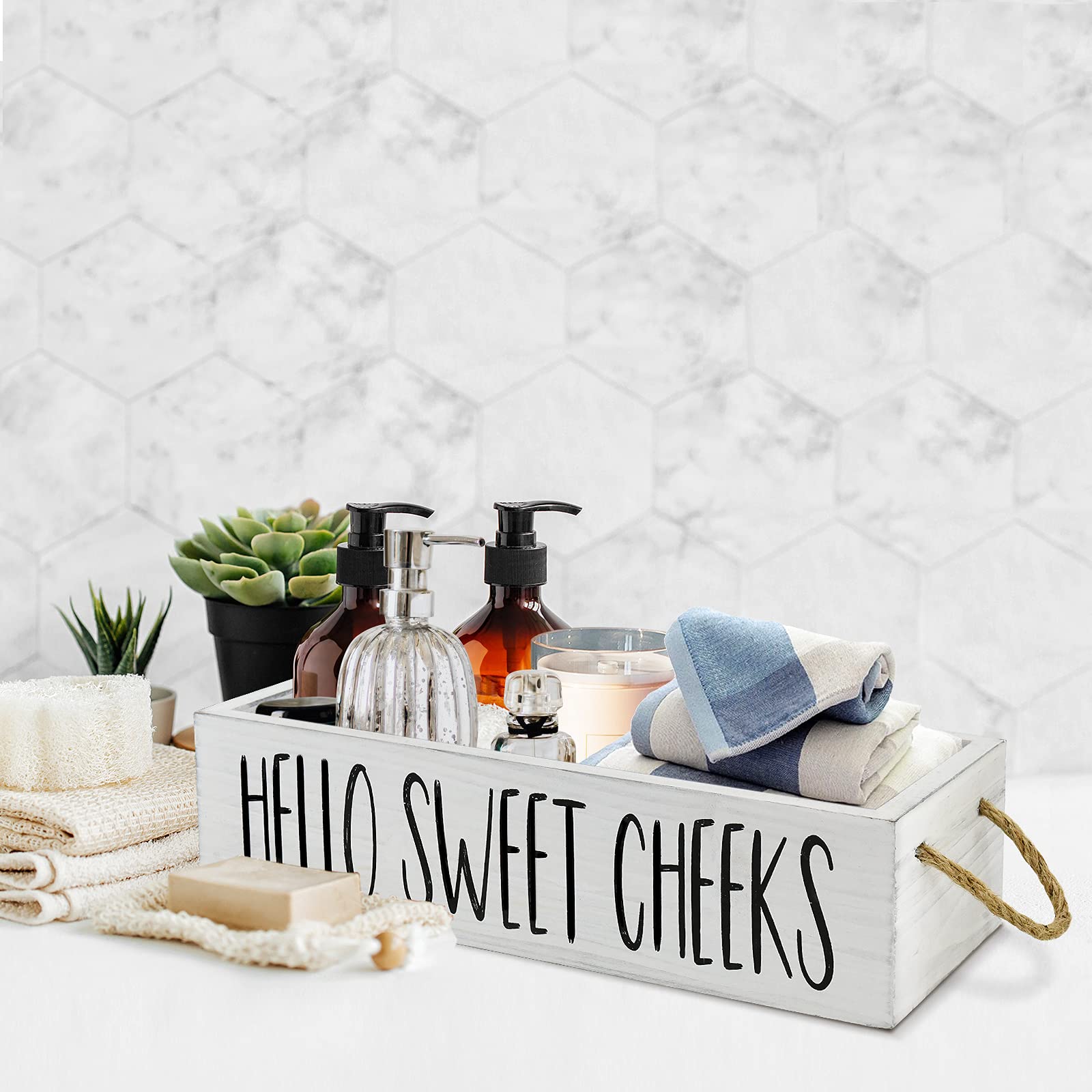 Snapklik.com : Bathroom Decor Box 2 Sides Funny Toilet Paper Holder ...