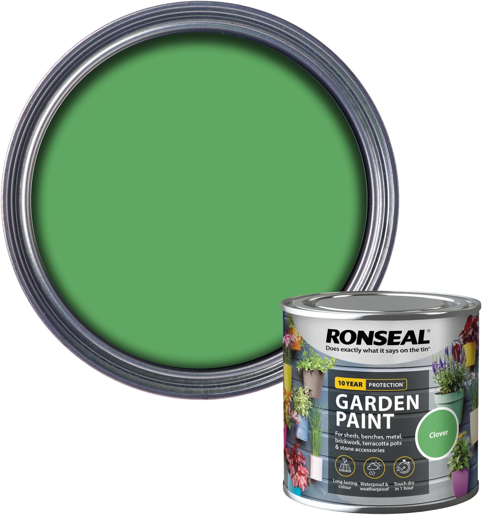 Ronseal RSLGPC250 250 ml Garden Paint - Clover : Amazon.co.uk: DIY & Tools